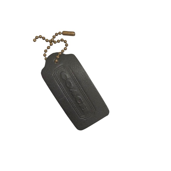 Coach | Bags | Coach Vintage Black Leather Hangtag Hang Tag Replacement ...
